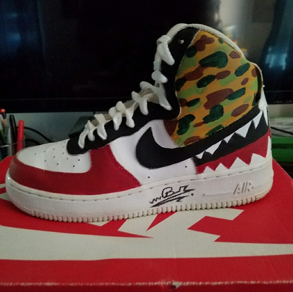 Nike | Shoes | Nike Air Force Bape Custom | Poshmark